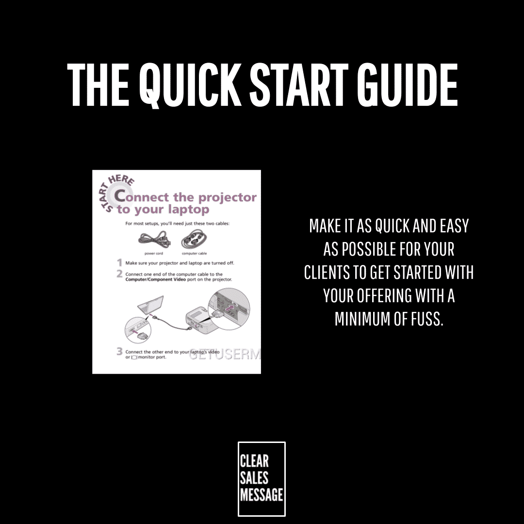The Quick Start Guide - Clear Sales Message™