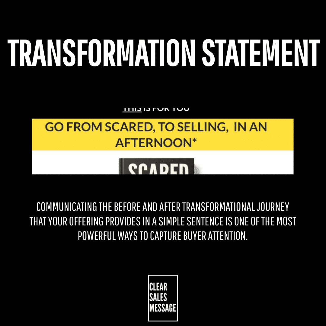 Transformation Statement - Clear Sales Message™