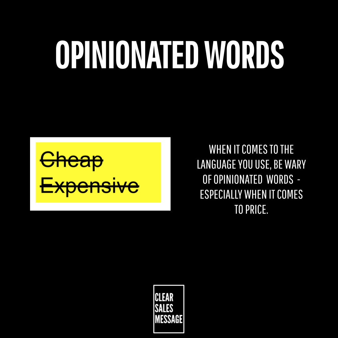 Opinionated Words: Your Opinion is Your Business