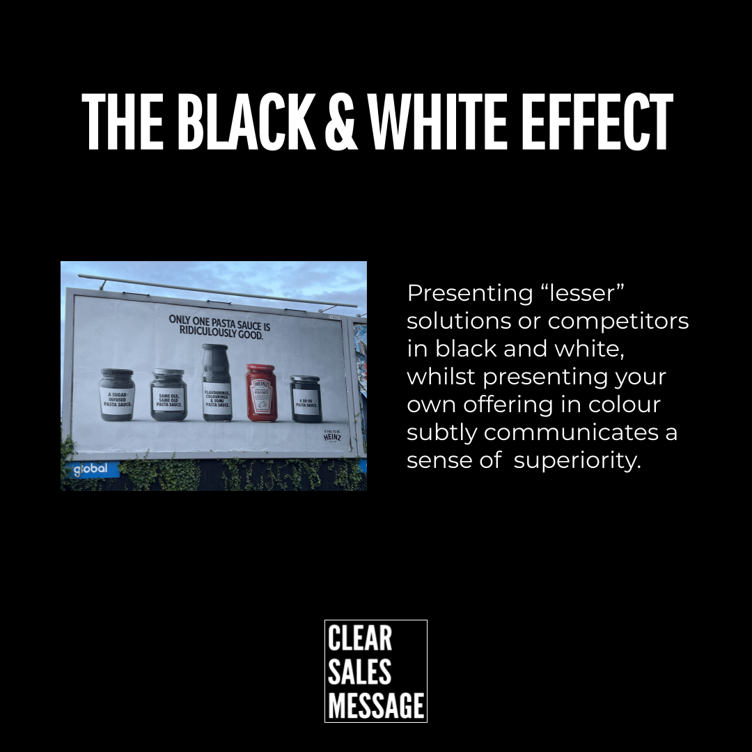 Black and White Effect - Clear Sales Message™
