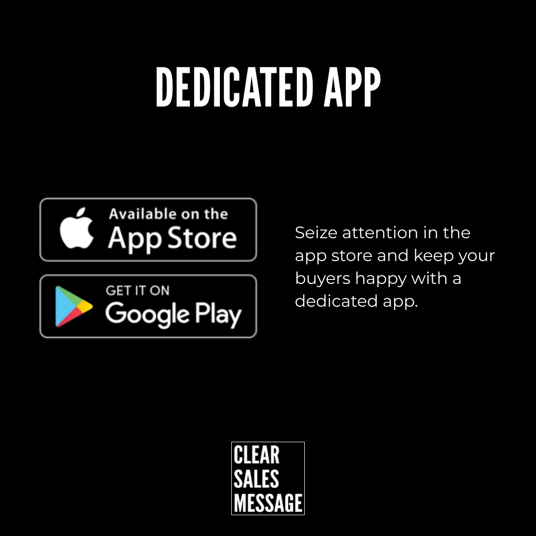 Dedicated App - Clear Sales Message™